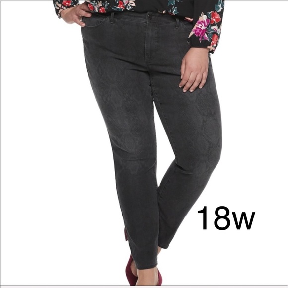 EVRI | Jeans | Plus Size Evri Snake Print Skinny Jeans | Poshmark